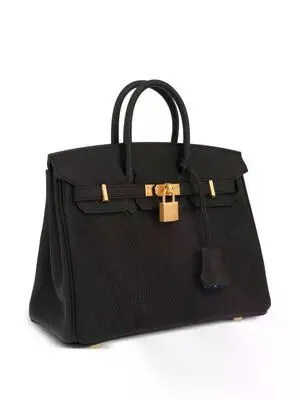 Hermès Birkin 25 Leather Tote Bag - Black