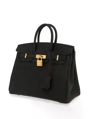 Hermès Birkin 25 Leather Tote Bag - Black