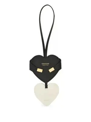 FERRAGAMO Hug Heart Mirror Charm - Black