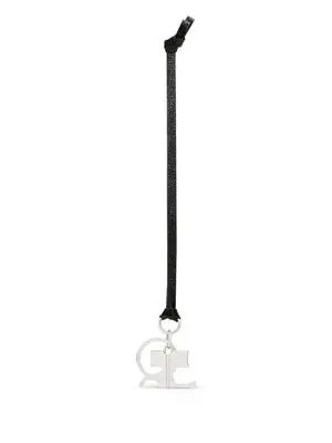COURREGES Logo-charm Keyring - Silver