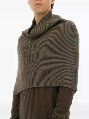 Rick Owens Ribbed Knit Scarf