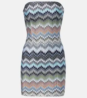 Missoni Zigzag Mini Dress - Blue