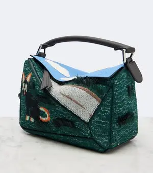 Loewe Louis Wain Collaboration Puzzle Top Handle Bag - Multicoloured