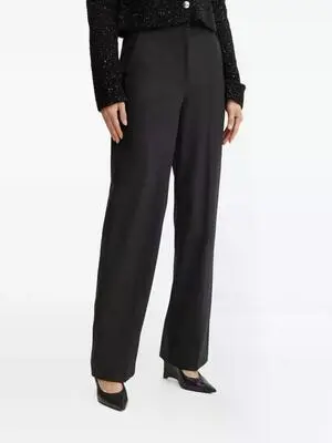 Patrizia Pepe Stitch-detail Trousers - Black