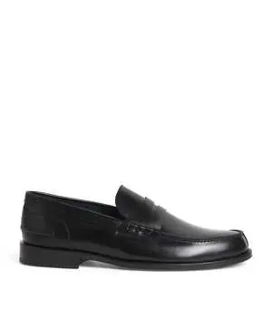 Brioni Leather Penny Loafers - Black