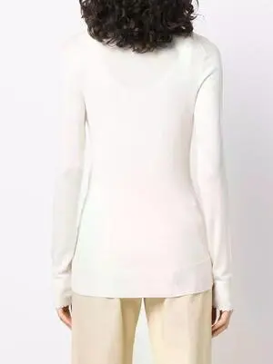 Chloé Scallop-cuff Wool Cardigan