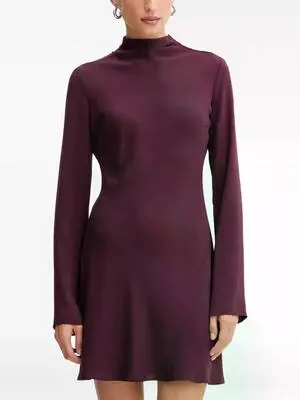 Patrizia Pepe Button-detailed Mini Dress - Red