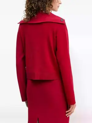 Patrizia Pepe Button-fastening Sweater With Embroidered Logo