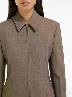 FERRAGAMO Zip-fastening Virgin Wool Blazer