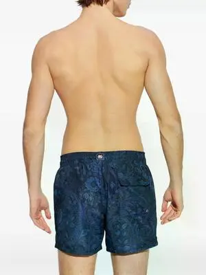Etro Paisley-print Swim Shorts - Blue