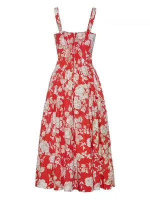Cara Cara Santiago Tie Midi Dress