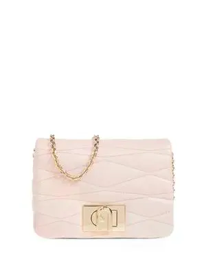 Furla 1927 Quilted Chain Cross Body Bag - Pink