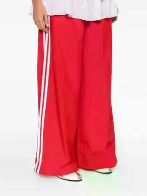 Adidas Wide Leg Trousers With Ruffled Trim