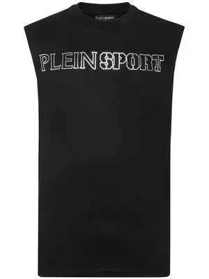 PLEIN SPORT Logo-print Cotton Vest