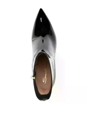 Santoni 65mm Patent Leather Ankle Boots