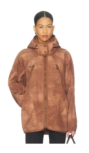 Free People Canyon Crushin Faux Leather Ripstop Jacket