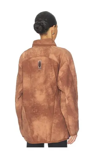 Free People Canyon Crushin Faux Leather Ripstop Jacket