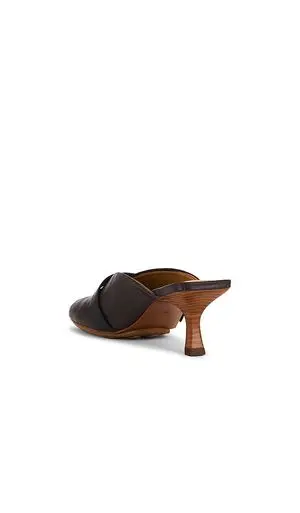 GANNI Sue Mule With Buckle Detail - Brown