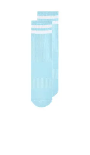 WELLBEING + BEINGWELL Striped Tube Grip Socks