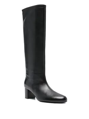 TOTEME Downtown Nappa Knee-high Block Heel Boots - Black
