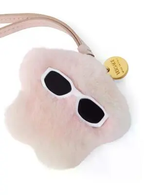 Versace Medusa Shearling Keyring - Pink