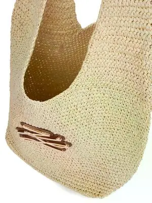 Karl Lagerfeld K/autograph Woven Beach Bag