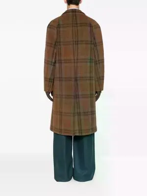 ROMEO GIGLI 1990s Checked Wool Coat