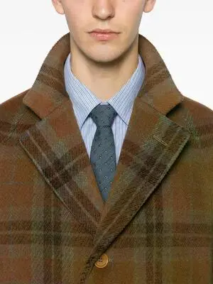 ROMEO GIGLI 1990s Checked Wool Coat