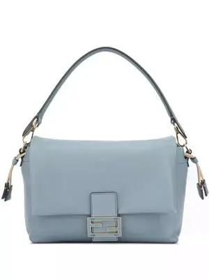 Fendi Mamma Baguette Medium Shoulder Bag - Blue
