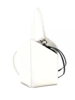 Givenchy Cut Out Leather Mini Bucket Bag - Neutrals