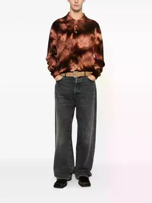 A.N.G.E.L.O. VINTAGE CULT Tie-dye Collared Sweater