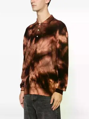 A.N.G.E.L.O. VINTAGE CULT Tie-dye Collared Sweater