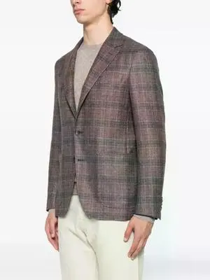 Canali Checked Wool Blazer