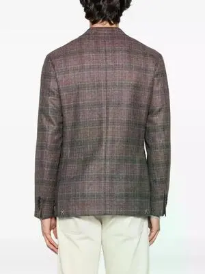 Canali Checked Wool Blazer