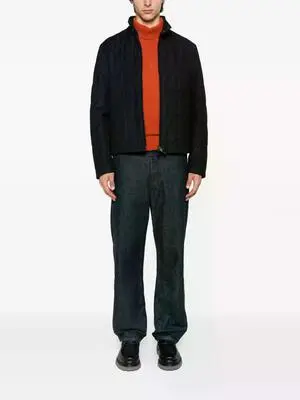 Canali Quilted Diamond-pattern Padded Jacket