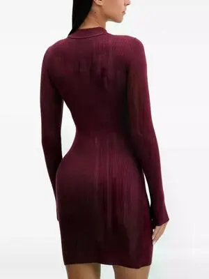 Karl Lagerfeld Ribbed Knit Mini Dress