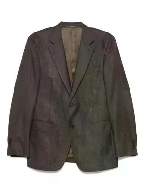 Canali Checked Two-button Blazer