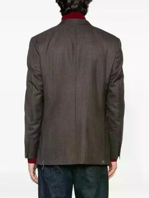 Canali Checked Two-button Blazer