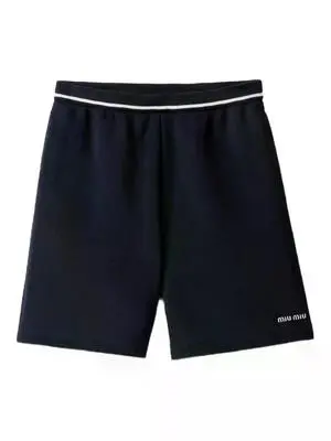 Miu Miu Cotton Jersey Bermuda Shorts