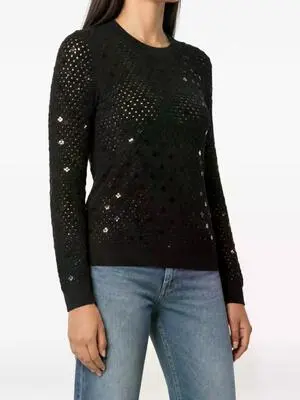 LOUIS VUITTON Pre-owned Sequined Open Knit Jumper