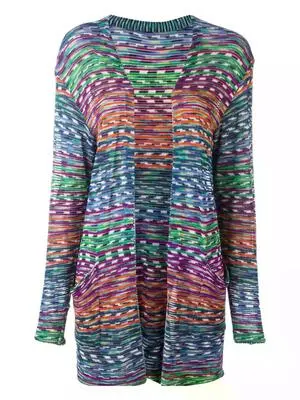 Missoni Long-sleeved Open-front Knitted Cardigan