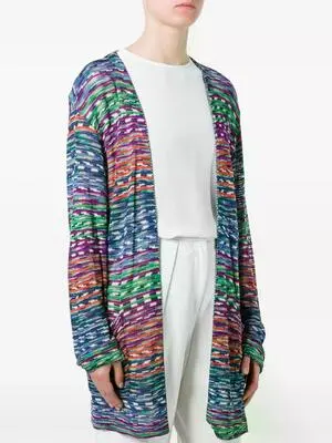 Missoni Long-sleeved Open-front Knitted Cardigan