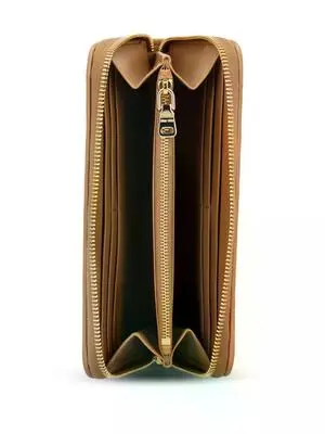 Miu Miu Large Matelassé Nappa Leather Wallet - Brown