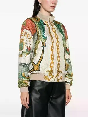 Hermès Reversible Silk Bomber Jacket