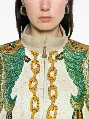 Hermès Reversible Silk Bomber Jacket