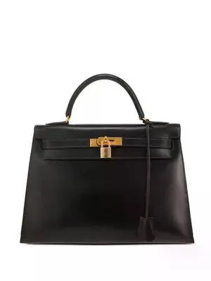 Hermès 1993 Kelly 32 Removable Handle Handbag - Black