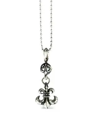 Chrome Hearts Sterling Fleur Pendant Necklace