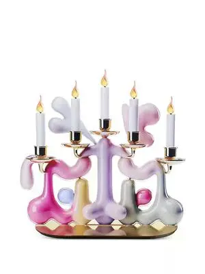 Linee Recanati Candypop Sculptural Candelabra Stand - Pink