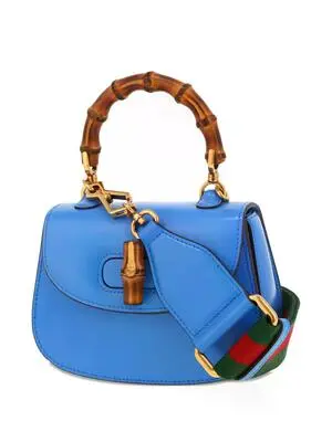 Gucci Bamboo Top Handle Cross-body Bag - Blue