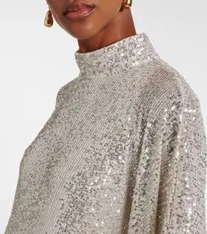 TALLER MARMO Casta Diva Disco Gown - Silver